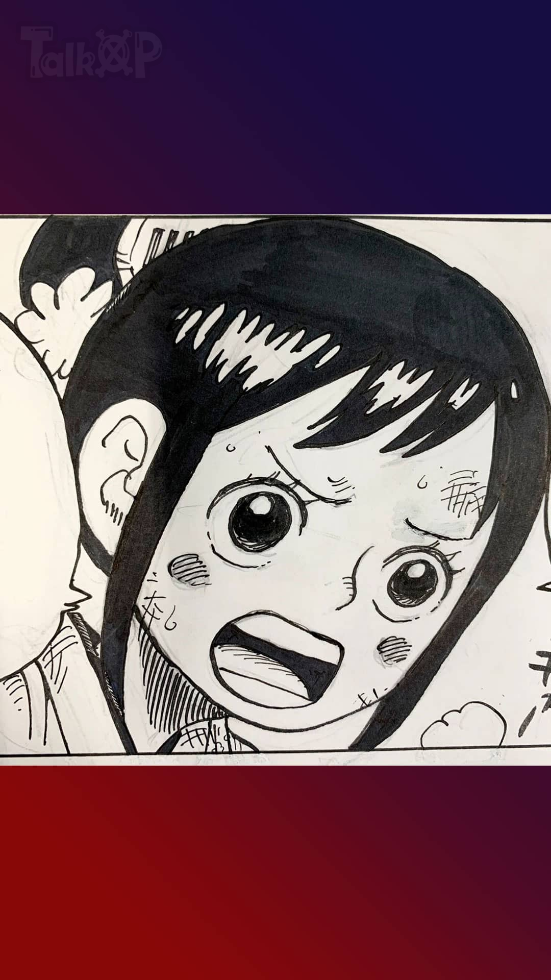 The official release of the original manuscript of One Piece Chapter ...