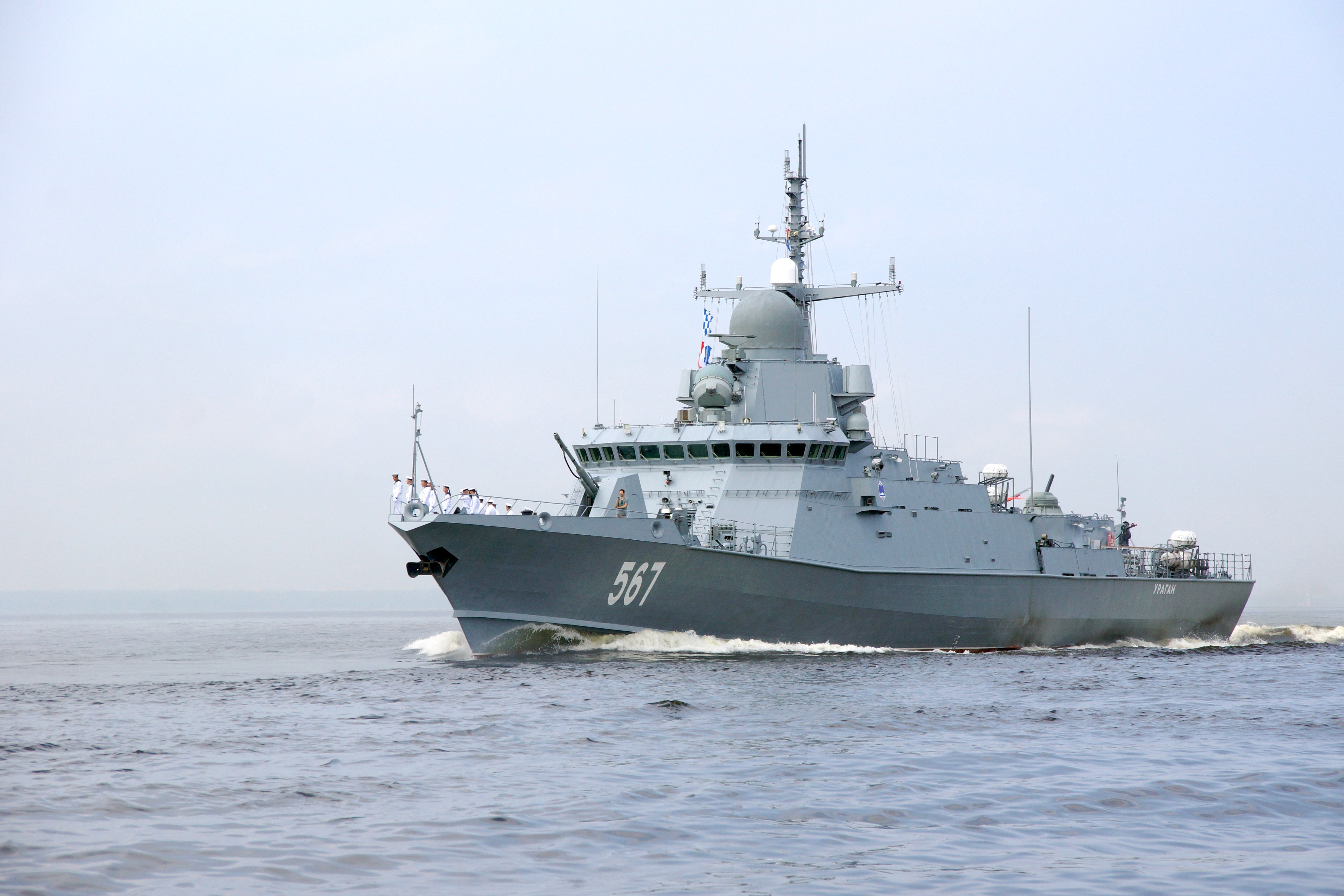The 22800 type small guided missile boat, which can be equipped with ...