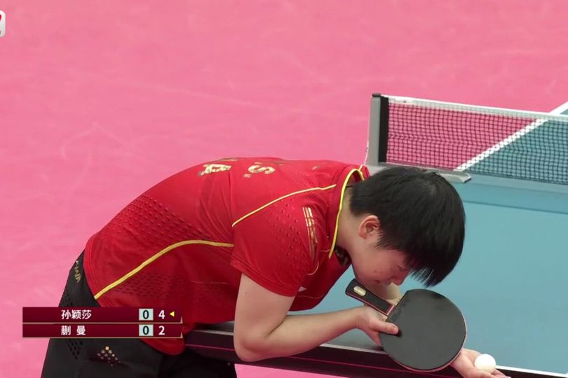 Sun Yingsha missed the challenge to Xin Wen!Xin Wen swept the dark ...