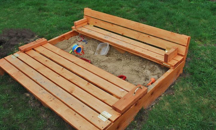 Take some time to make a sandbox with your children, and play in the ...