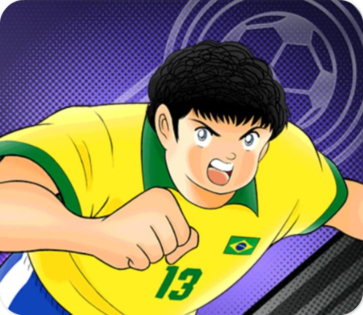 The Brazilian Olympic team lineup in "Captain Tsubasa" shows the ...