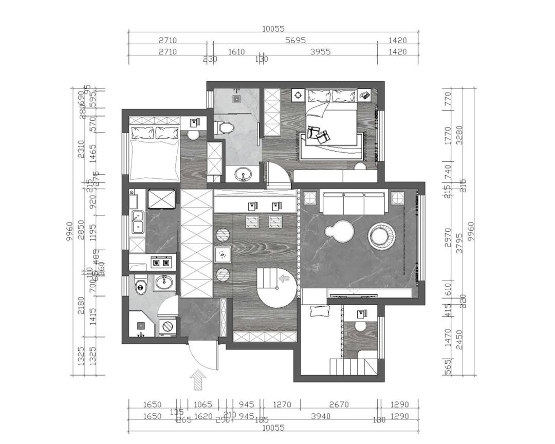 Three-bedroom 78 square meters simple style, how to reflect the beauty ...