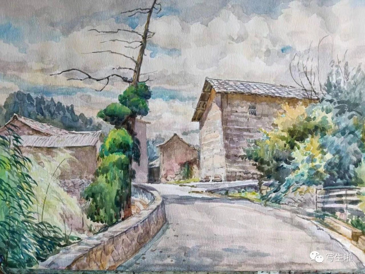Appreciation of Yin Wen's 2021 Songyang Watercolor Sketches - iNEWS
