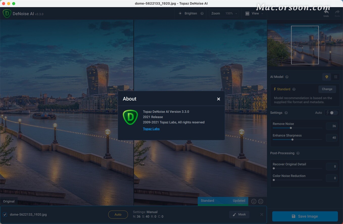 Topaz DeNoise AI for mac(AI圖像降噪軟件)支持m1 - 頭條匯