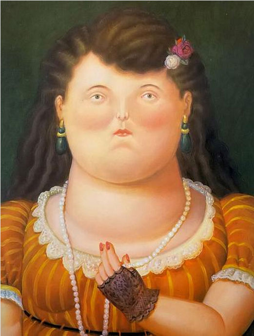 Botero's unique style of painting has turned a fat man into art. He is ...
