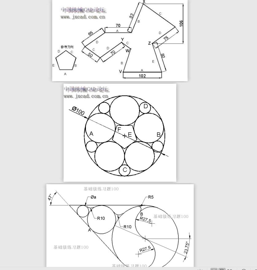 CAD installation packages for each version + more than 300 CAD practice ...