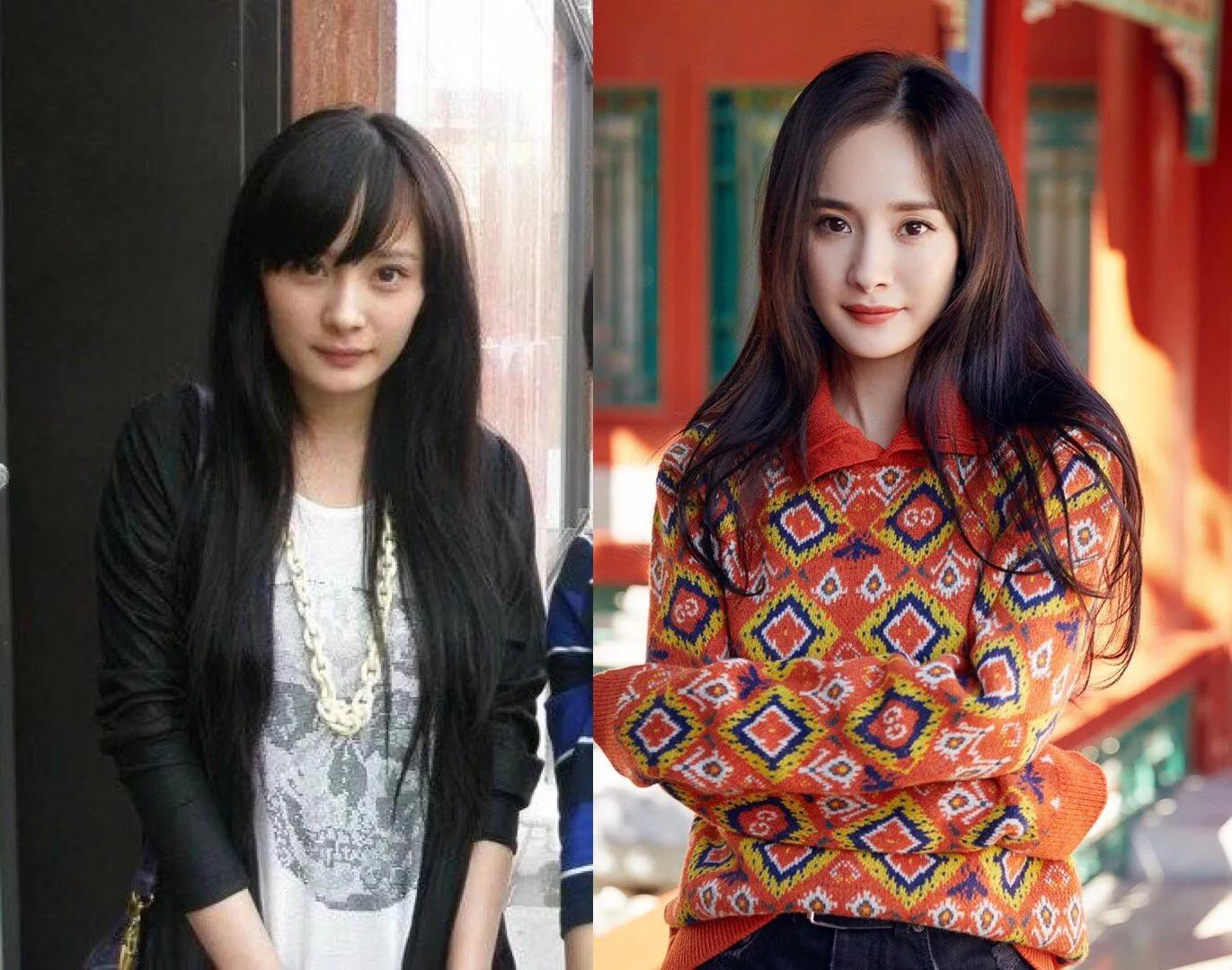Yang Mi's comparison is getting more and more beautiful ten years ago ...