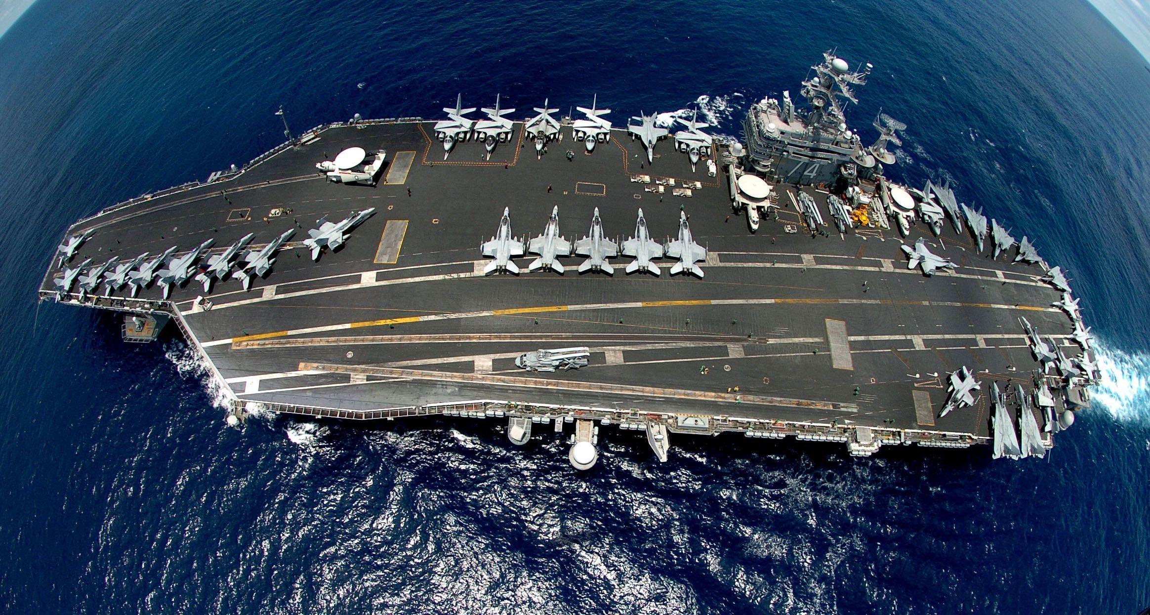 The power generated by the US military's nuclear aircraft carrier can ...
