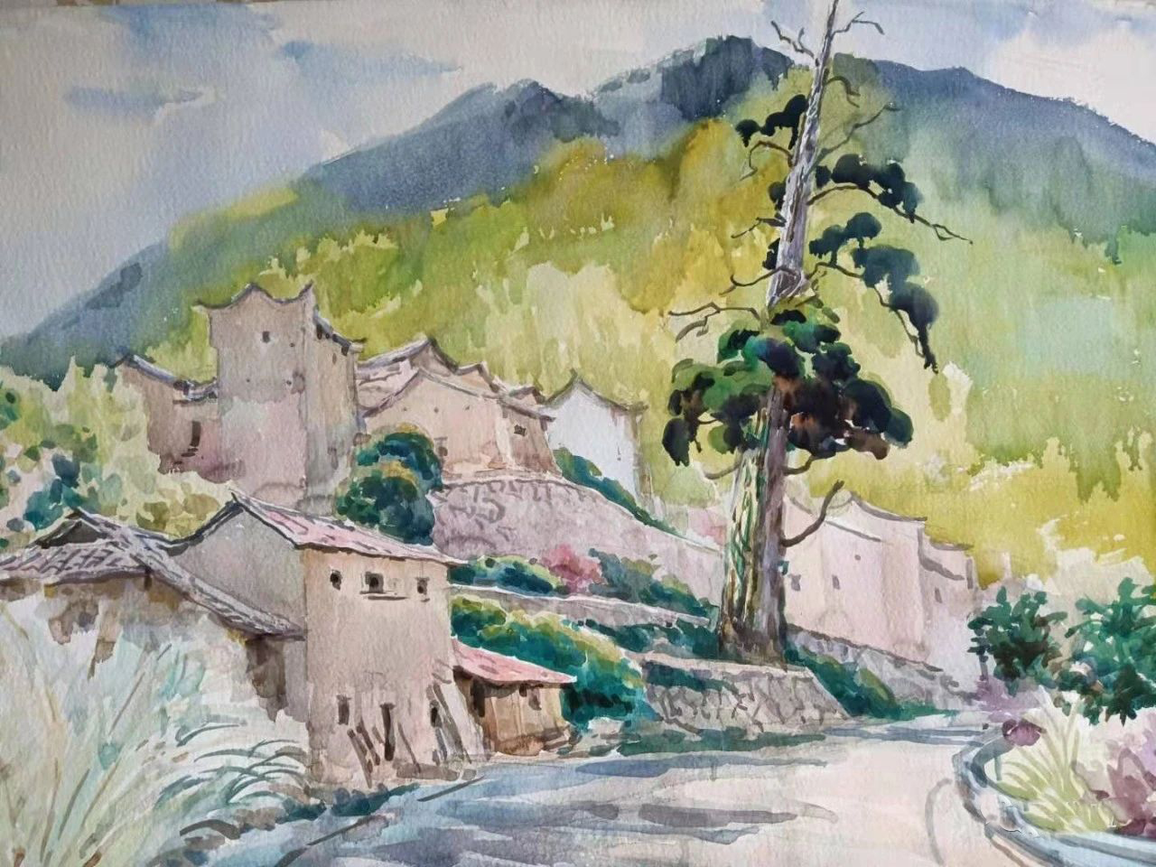 Appreciation of Yin Wen's 2021 Songyang Watercolor Sketches - iNEWS