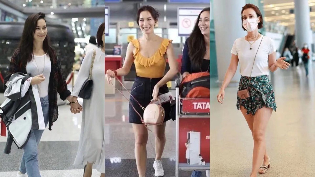 The wife of the goddess Han Geng changed a lot after marriage!Going to the airport and wearing ...