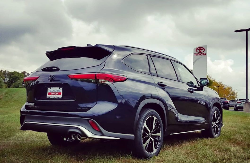 The real shot of the new Toyota Highlander XSE, the appearance is full ...