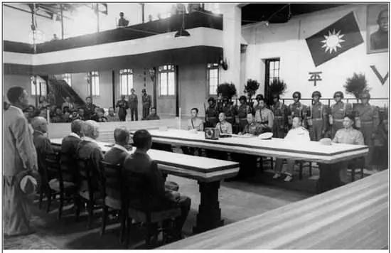 Today in history, at the ceremony of accepting surrender in Nanjing, He ...