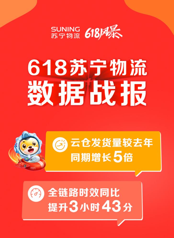 Suning Logistics released 618 data strategy report Yuncang shipment ...