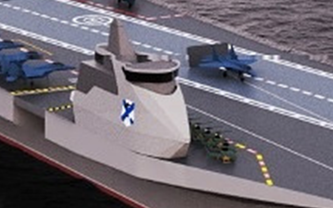 Russia has a new aircraft carrier model, 45,000 tons of two catapults ...