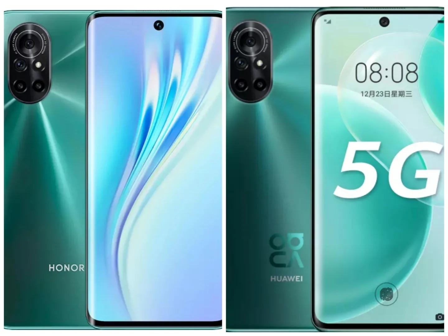 今天為大家找到了兩款極其相似的手機，華為nova8和榮耀v40輕奢版 - 資訊咖