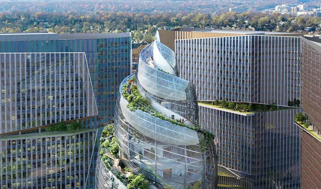 Amazon's new headquarters building plan came out, and it is eye ...