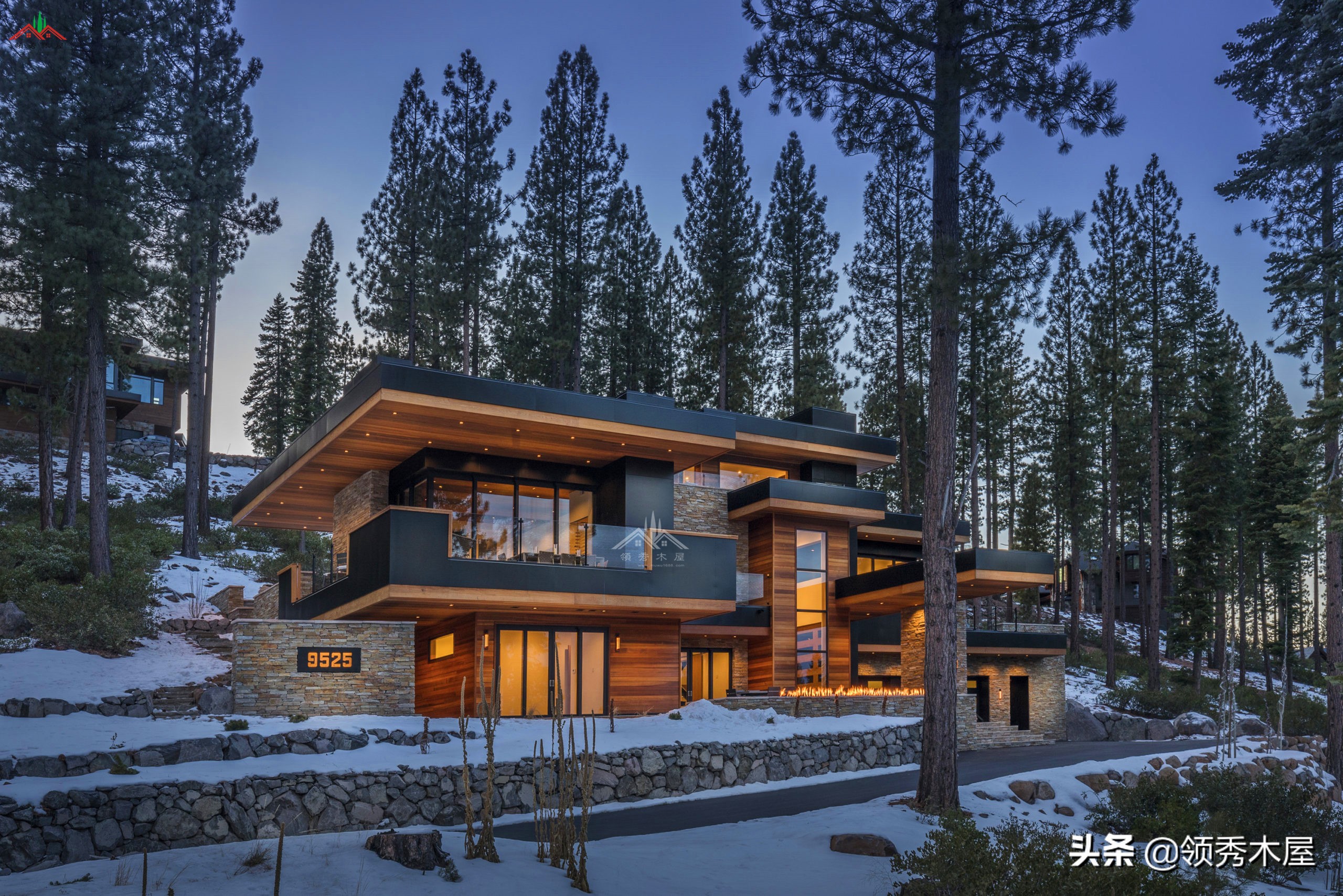 The wooden villas decorated with hardwood and rubble are the real ...