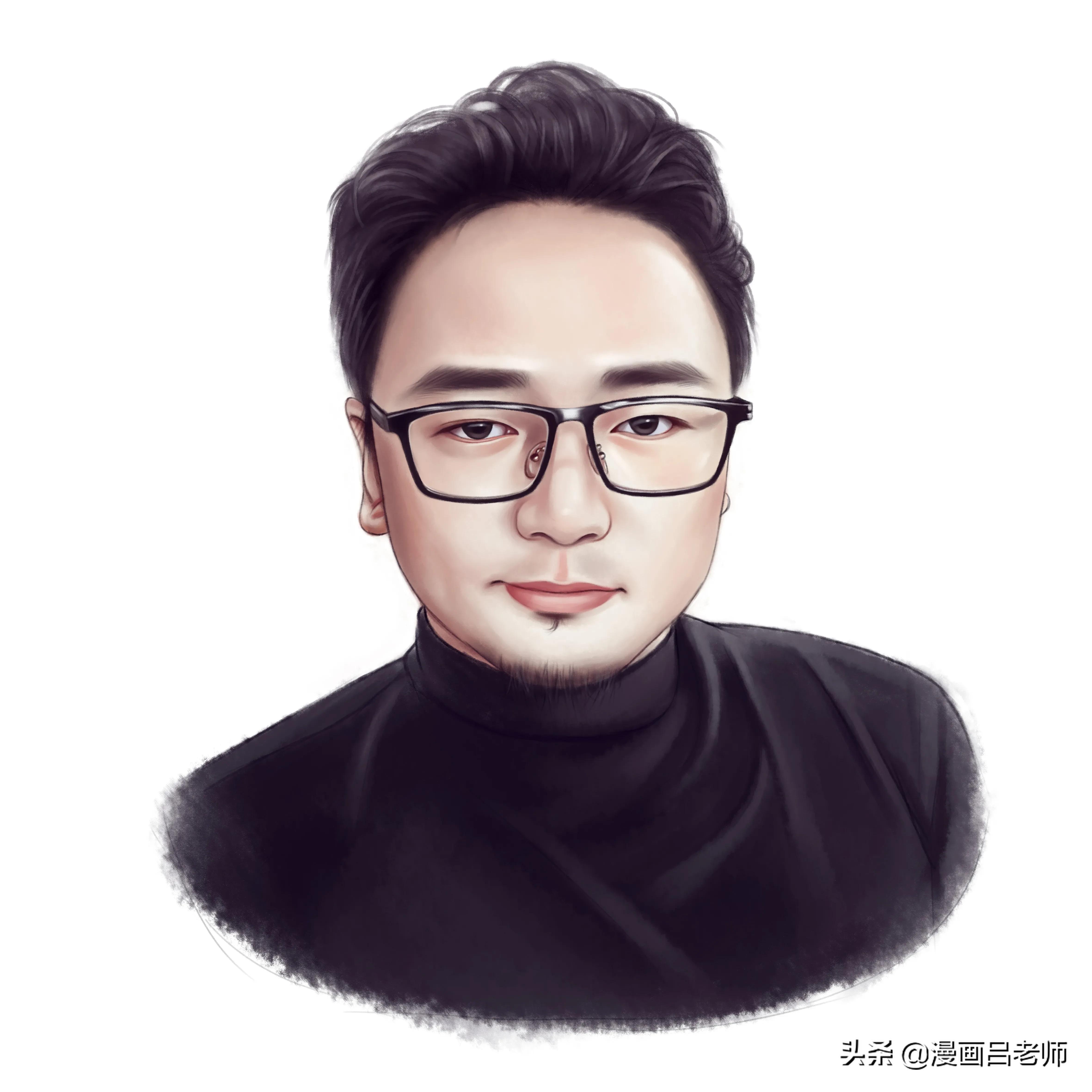 Change your WeChat avatar. The hand-painted realistic avatar has a ...