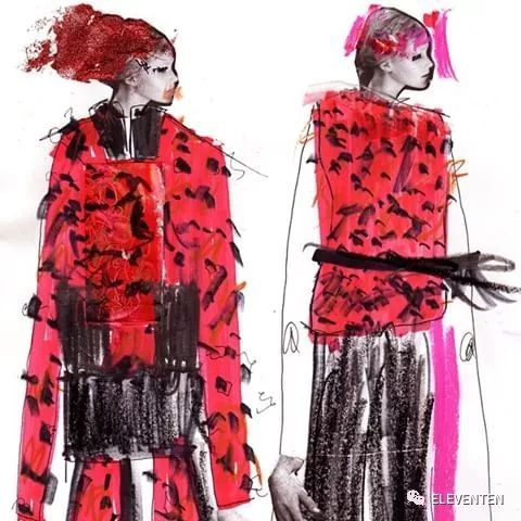Fashion illustrator's grotesque aesthetics, painted like this, Saint ...