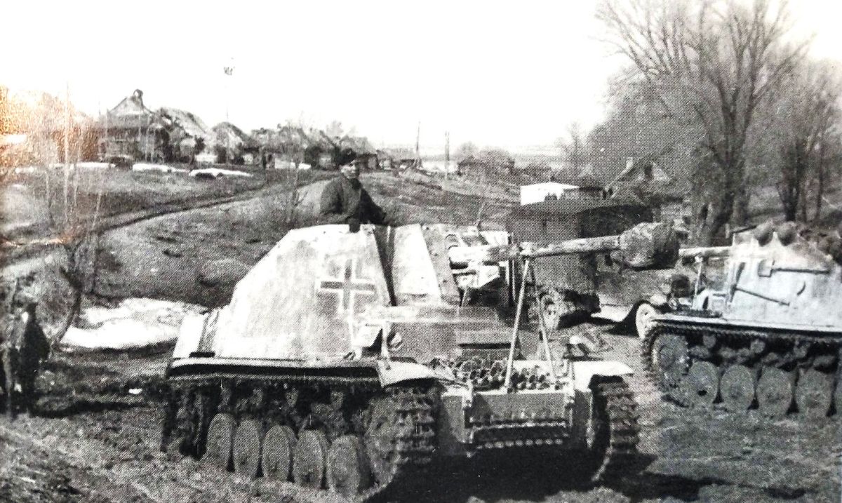 German tank destroyer of World War II "Weasel" anti-tank gun vehicle ...