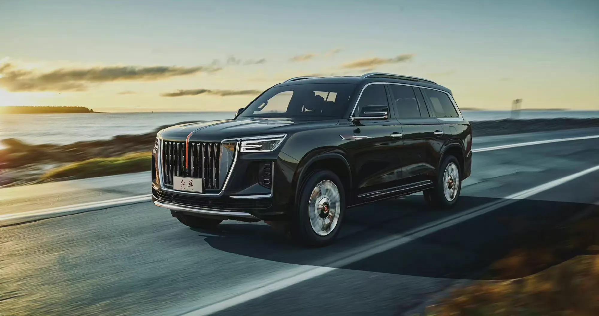 The "domestic pilot" Hongqi LS7 is here, with a length of over 5.5 meters and a 4.0T v8 engine ...