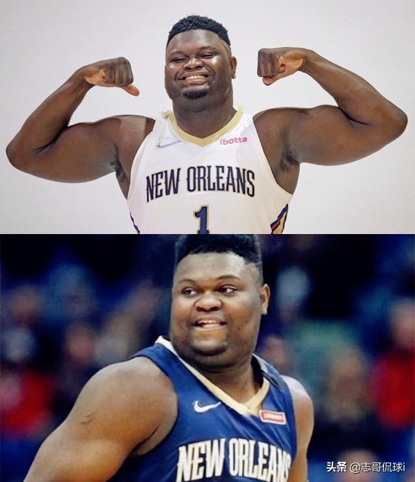 300 catties!Zion is fat into a "ball", but his girlfriend is pure and ...