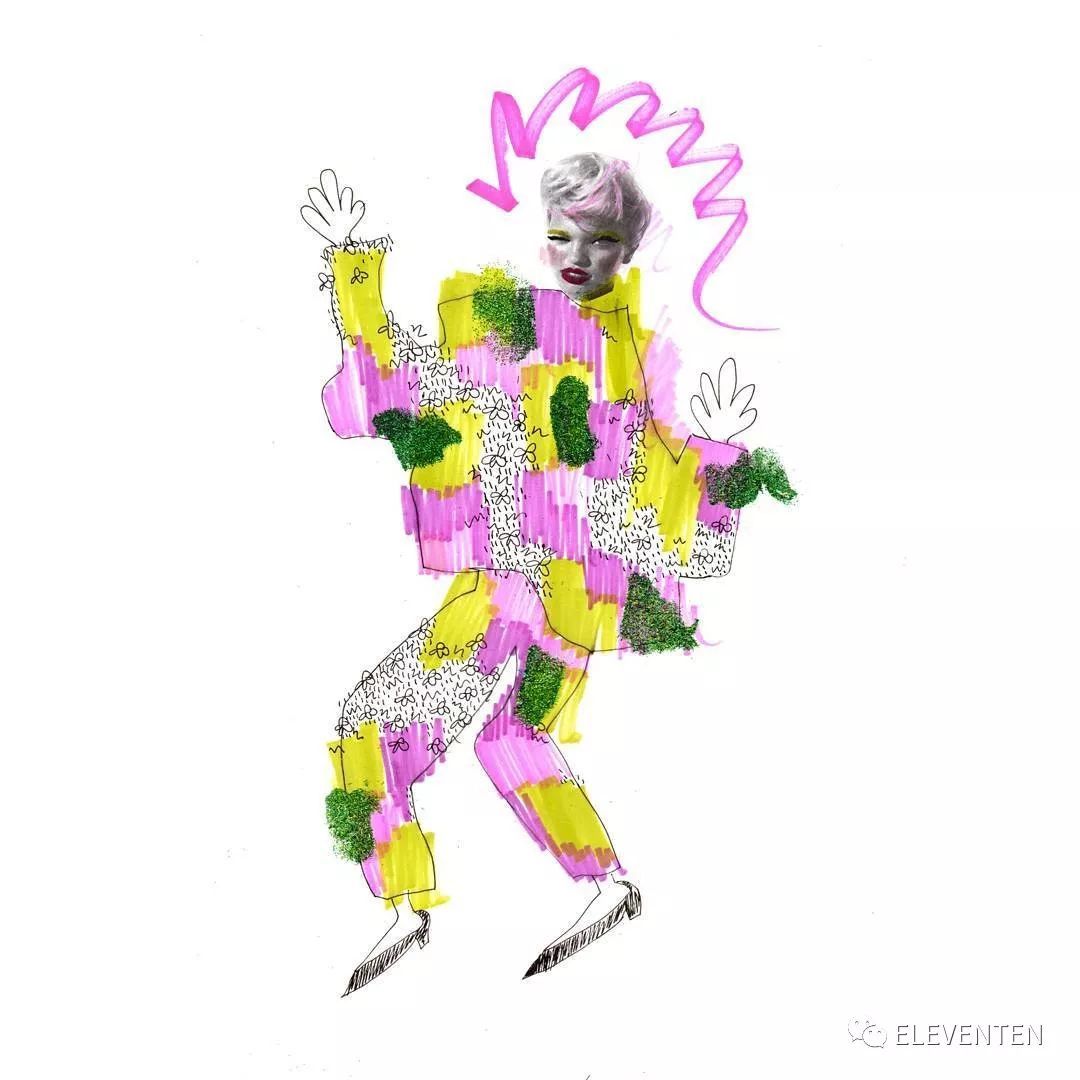 Fashion illustrator's grotesque aesthetics, painted like this, Saint ...