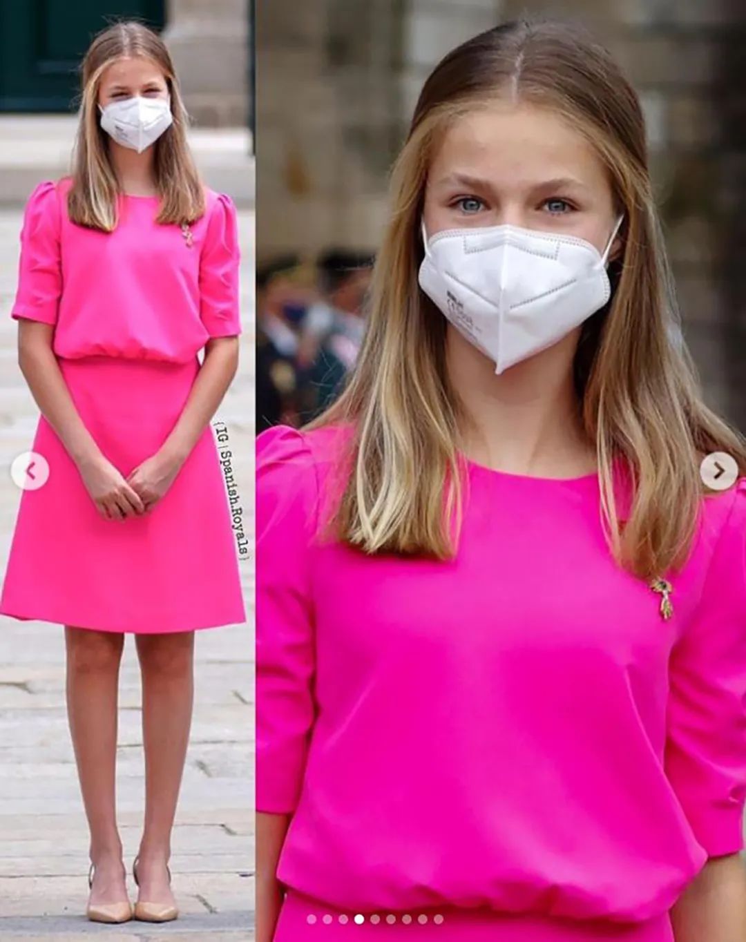 The 16-year-old Princess Leonor is not tall enough, but she has a ...