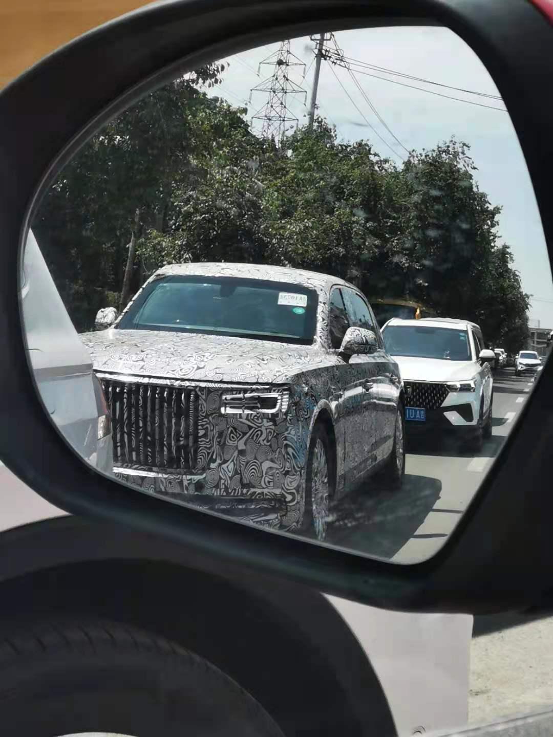 Hongqi new car road test spy photos exposed, or named "L3", the same ...