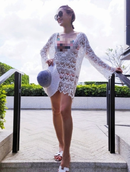 TVB TVB emperor Chen Hao takes photos of his wife in swimsuit, Chen Yinwei shows sexy figure ...