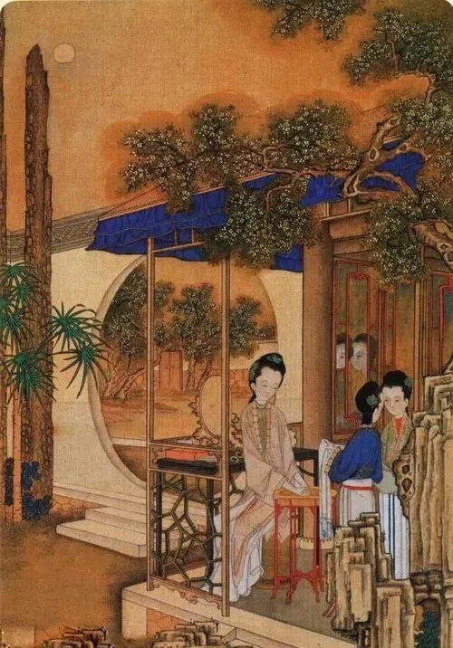 Jiao Bingzhen's "Lady's Album" from the series of court painters in the ...