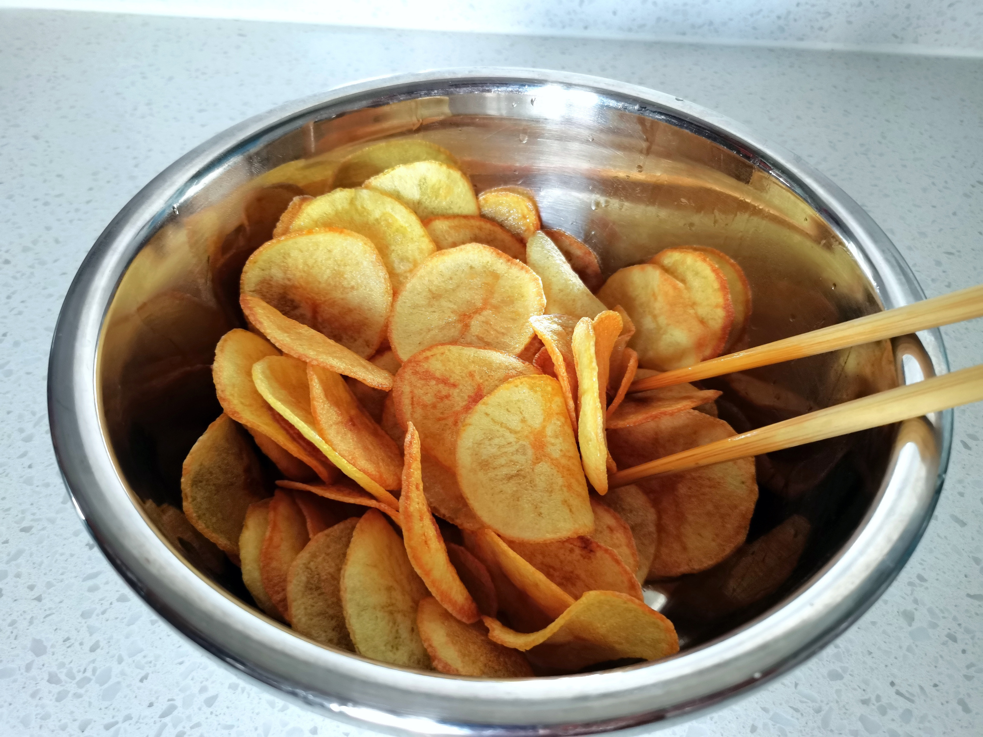 The simplest method of potato chips, learned to realize the freedom of ...