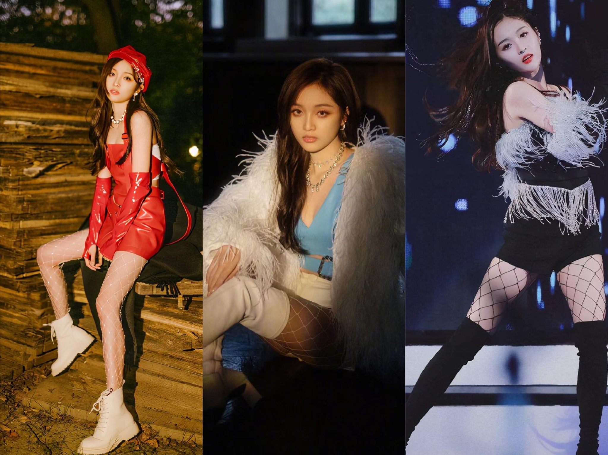 "Fishnet socks" have become popular recently, and Song Yanfei and Wu Xuanyi are all on it. Are ...