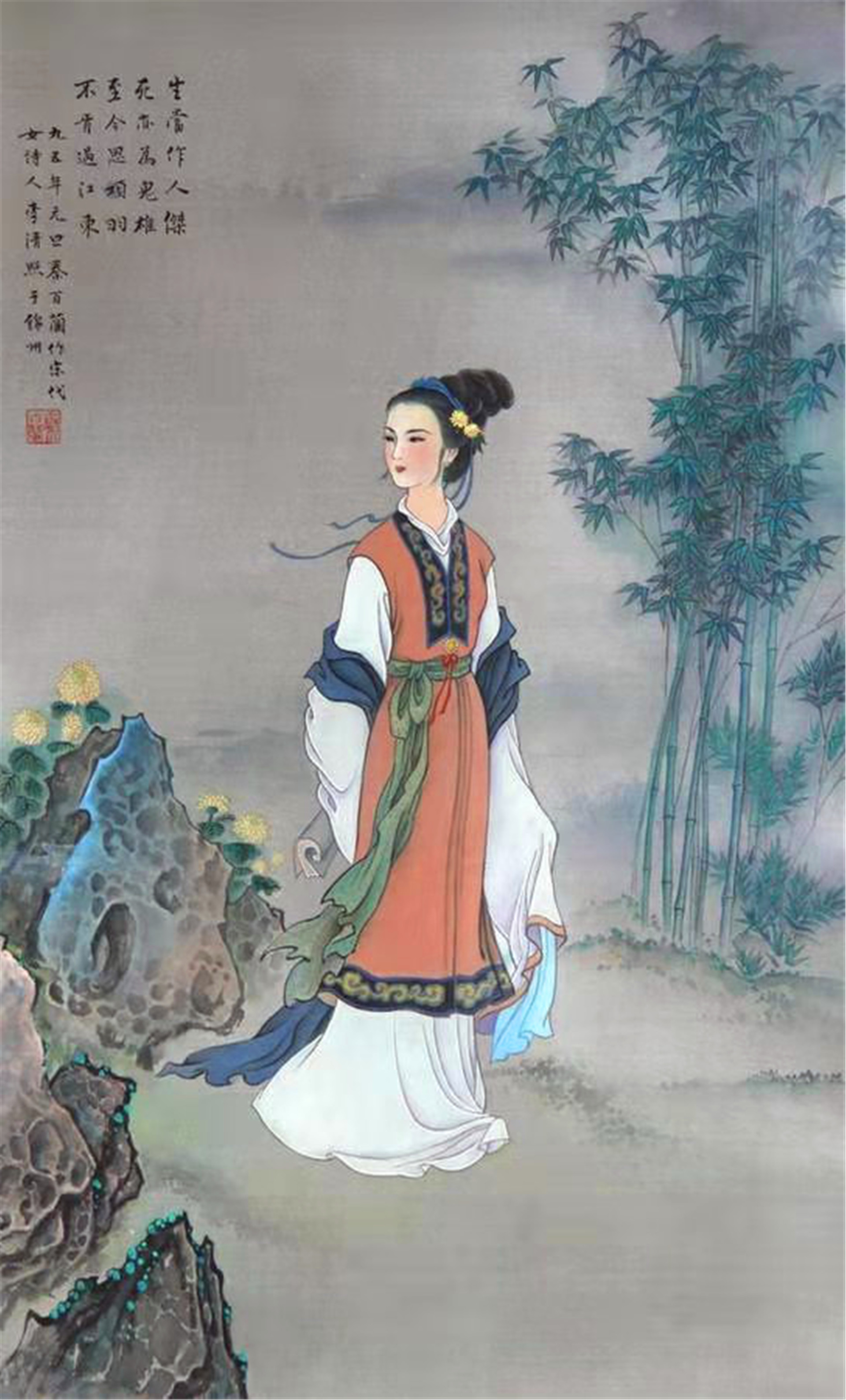 Li Qingzhao, a female poet of the Song Dynasty, the first talented ...