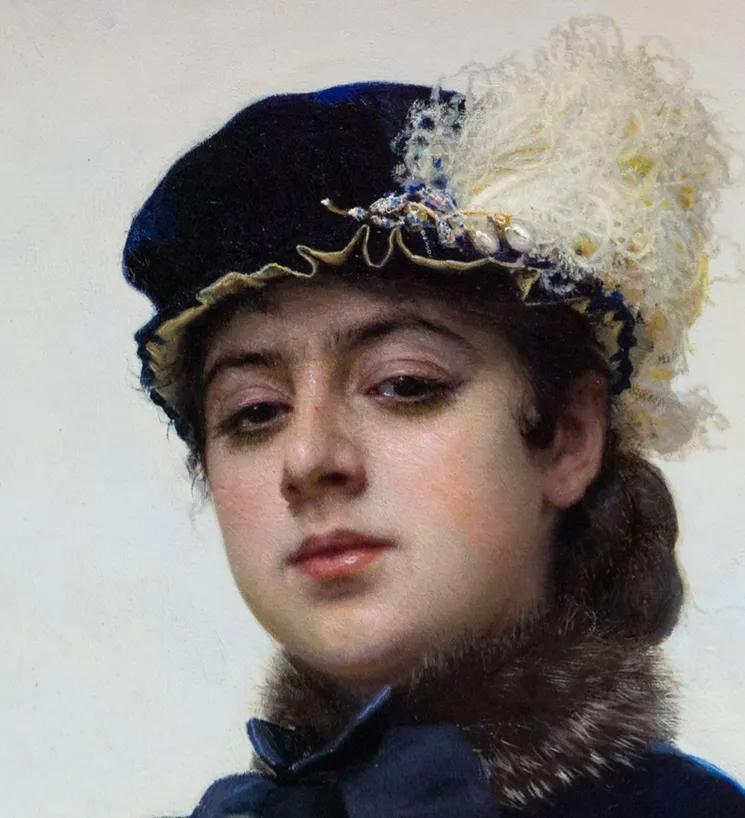 22 classical oil painting figures (female), each portrait is beautiful ...