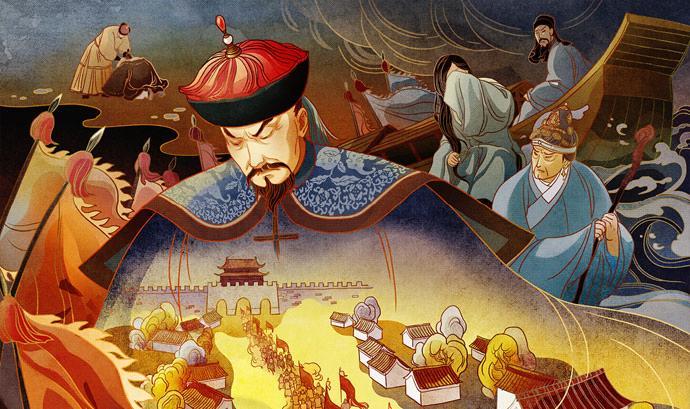 After Wu Sangui rose up to fight against the Qing Dynasty, his momentum ...