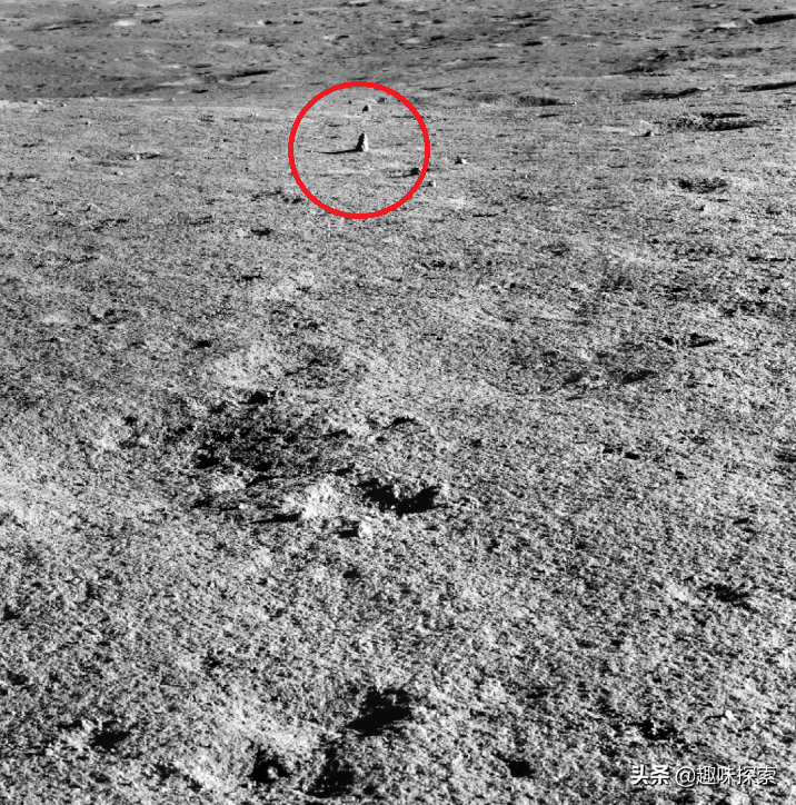 A "cone-shaped" moon rock appeared on the back of the moon, which US ...