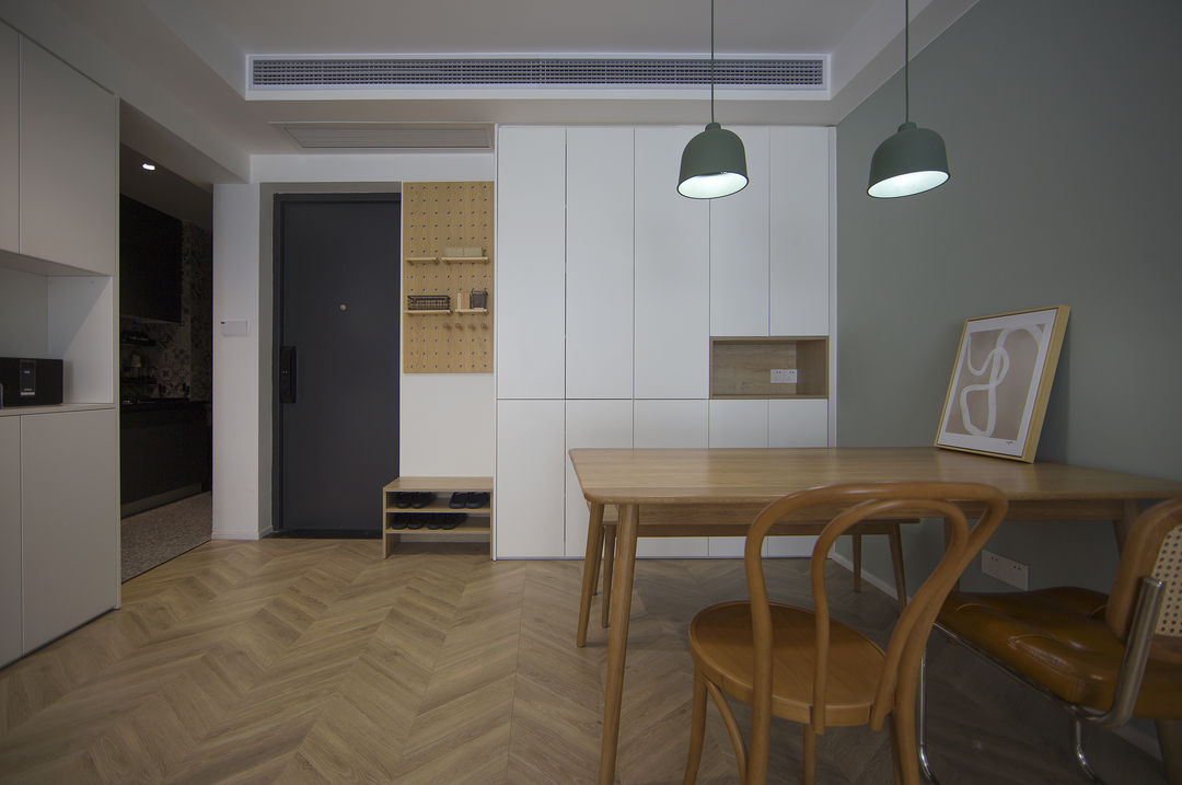 85 square meters three-bedroom residence, adhere to the design of three ...