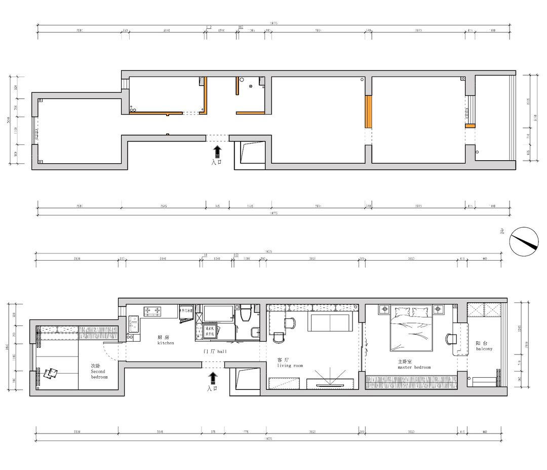 Beijing 65 square meters old and small, the house is full of cabinets ...
