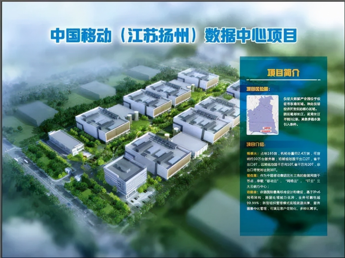 China Mobile's Yangtze River Delta (Yangzhou) data center project ...