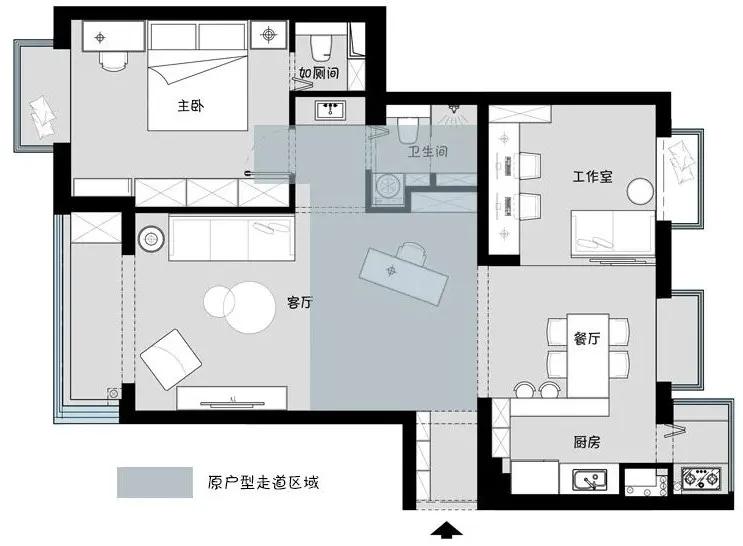 Renovation of an old house in a simple Nordic style with 85 square ...