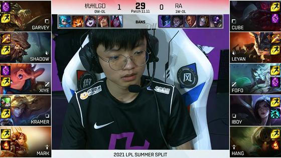 LOL-LPL：Fofo佛耶戈連跳收割帶隊翻盤，RA讓一追二2-1戰勝LGD - 資訊咖