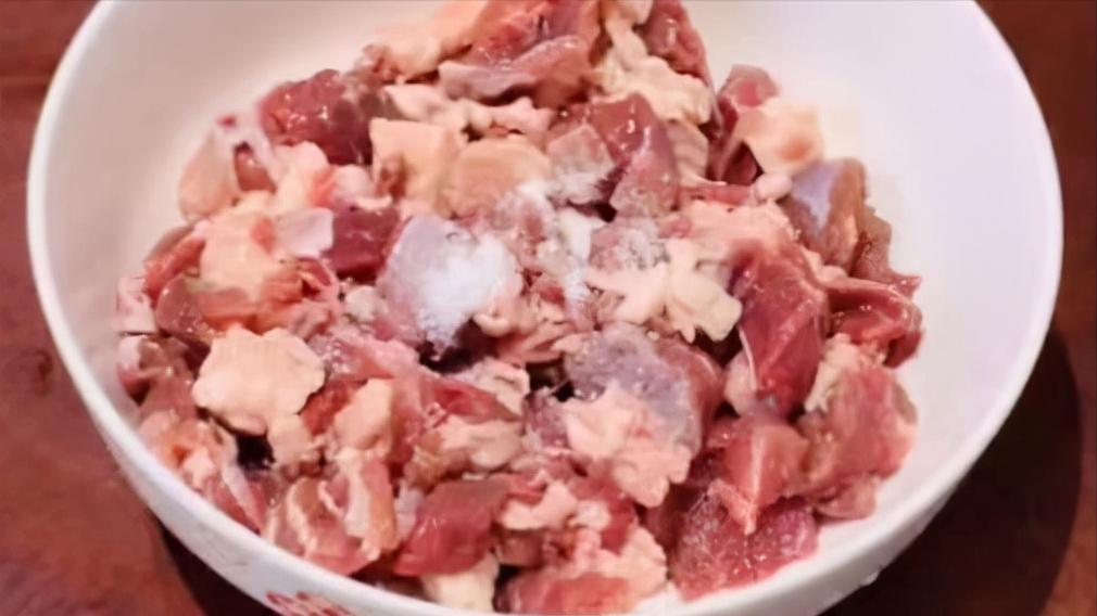 Cumin mutton cubes are crispy on the outside and tender on the inside ...