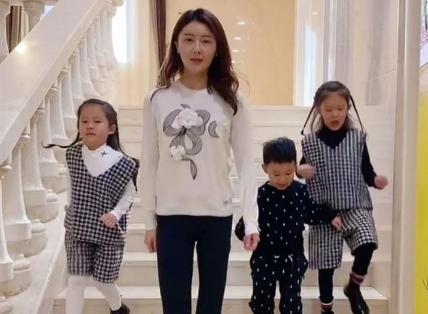 37-year-old Gan Wei in her pajamas photo!Wearing lace straps with white ...