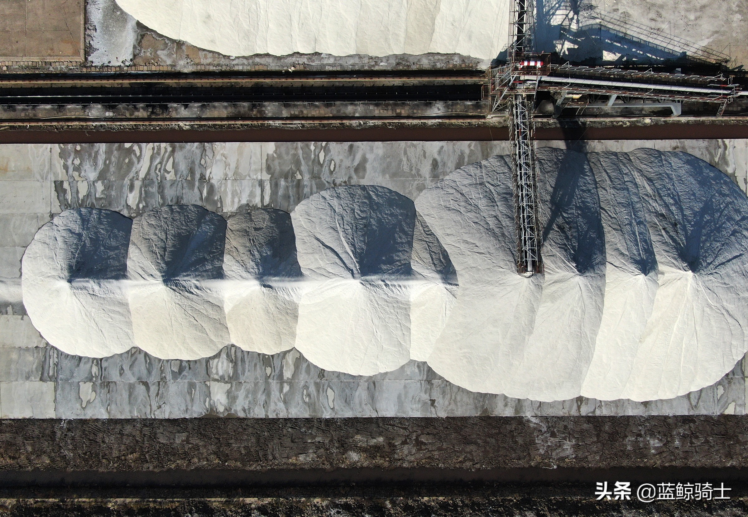 Aerial photography of China's earliest Linhai Saltworks, Tianjin ...