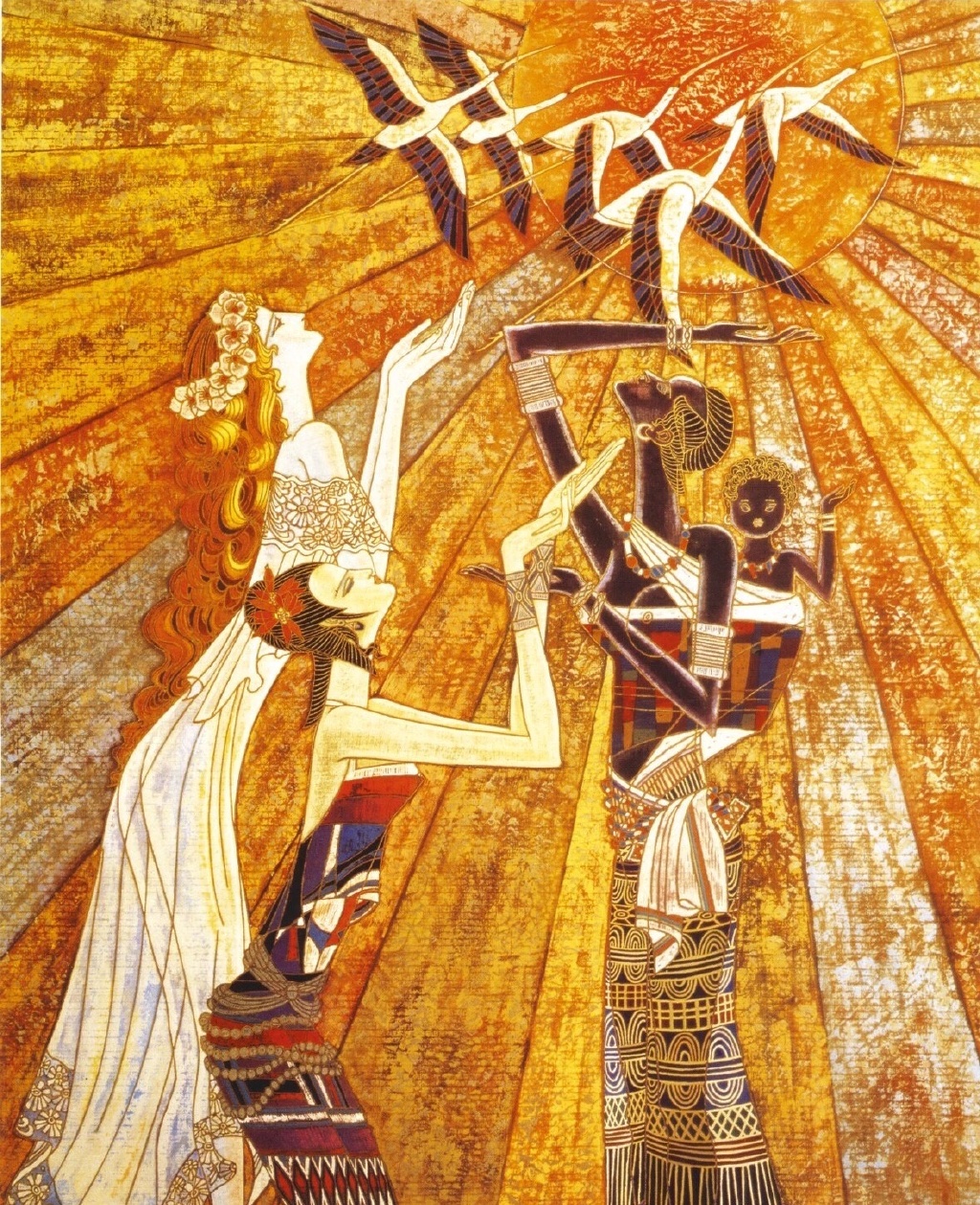 Appreciation of 26 fine works of modern heavy color painting master ...
