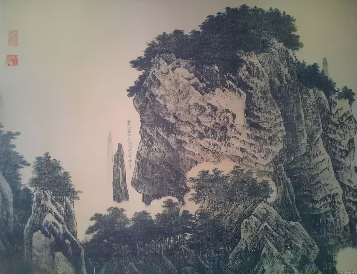 The history of Chinese landscape, the rise and fall of many dynasties ...