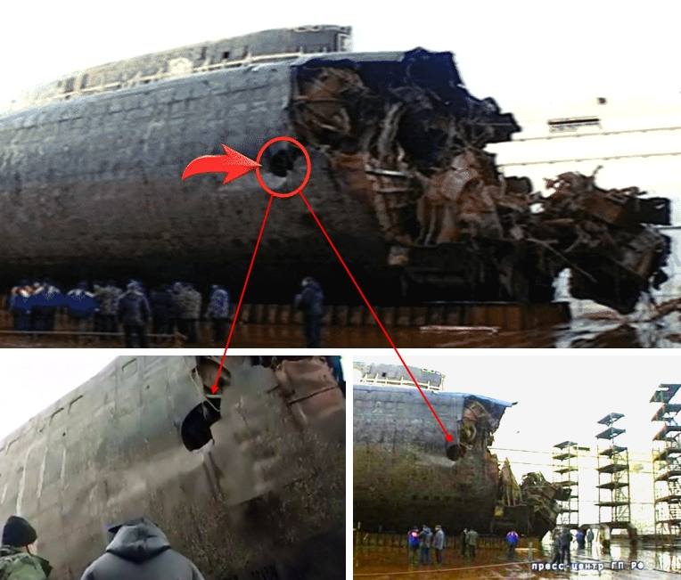 The cause of the sinking of the Russian nuclear submarine "Kursk" is ...