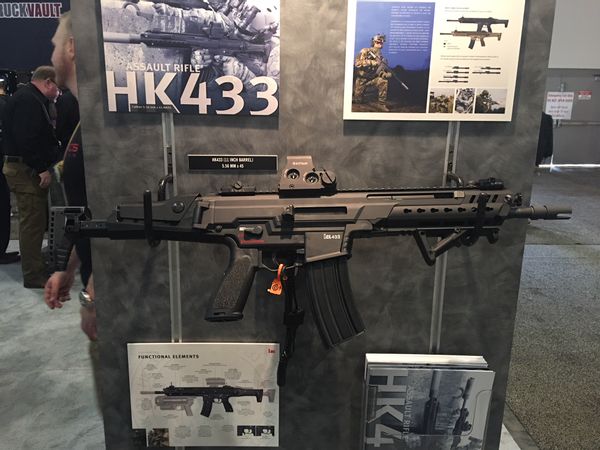 The HK433 assault rifle, known as the most advanced in the world, is ...