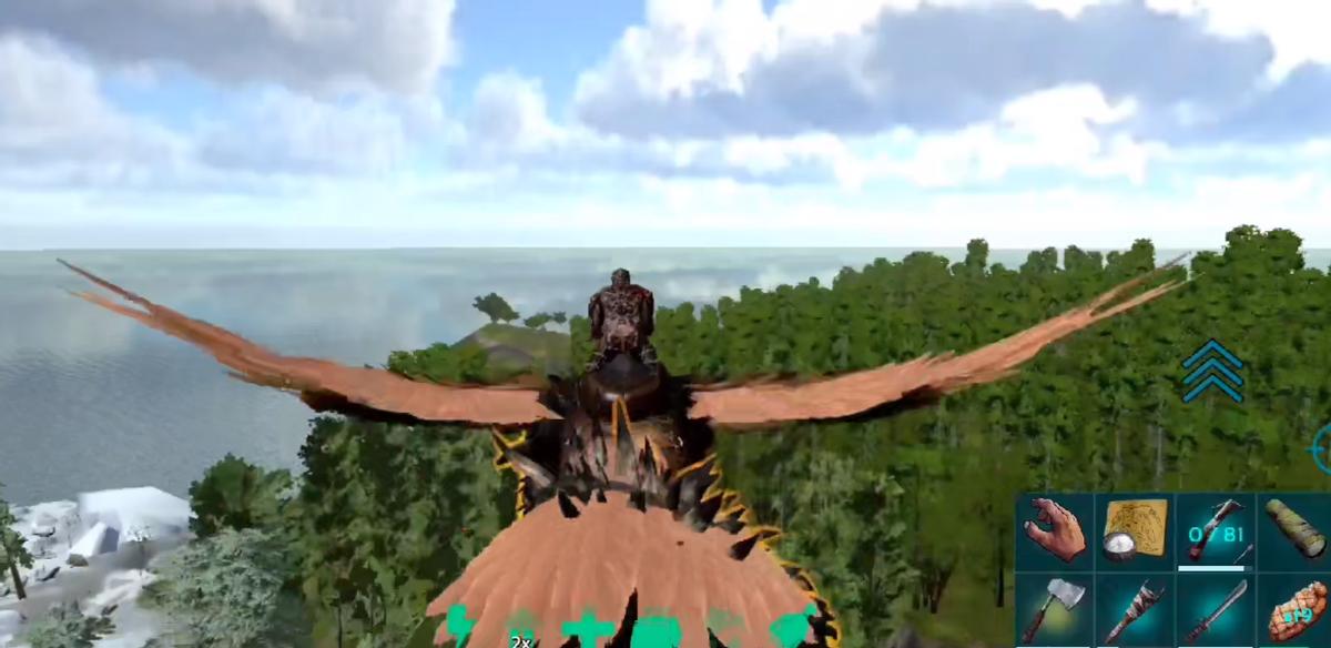 "Ark: Survival Evolved" mobile game eagle has super ability, can reward ...